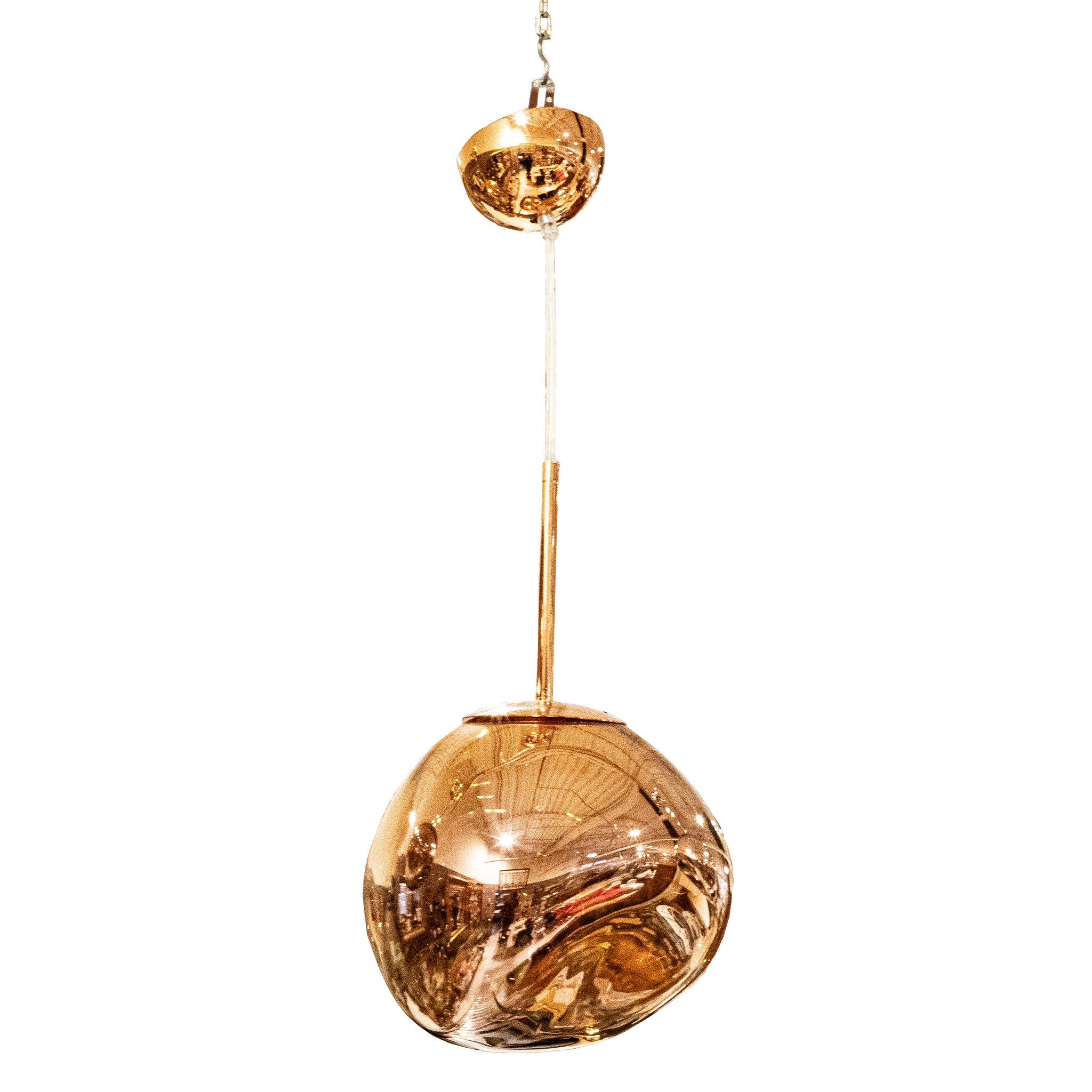 TOM DIXON Mini Melt LED Suspension Fixture-Copper - Around The Block