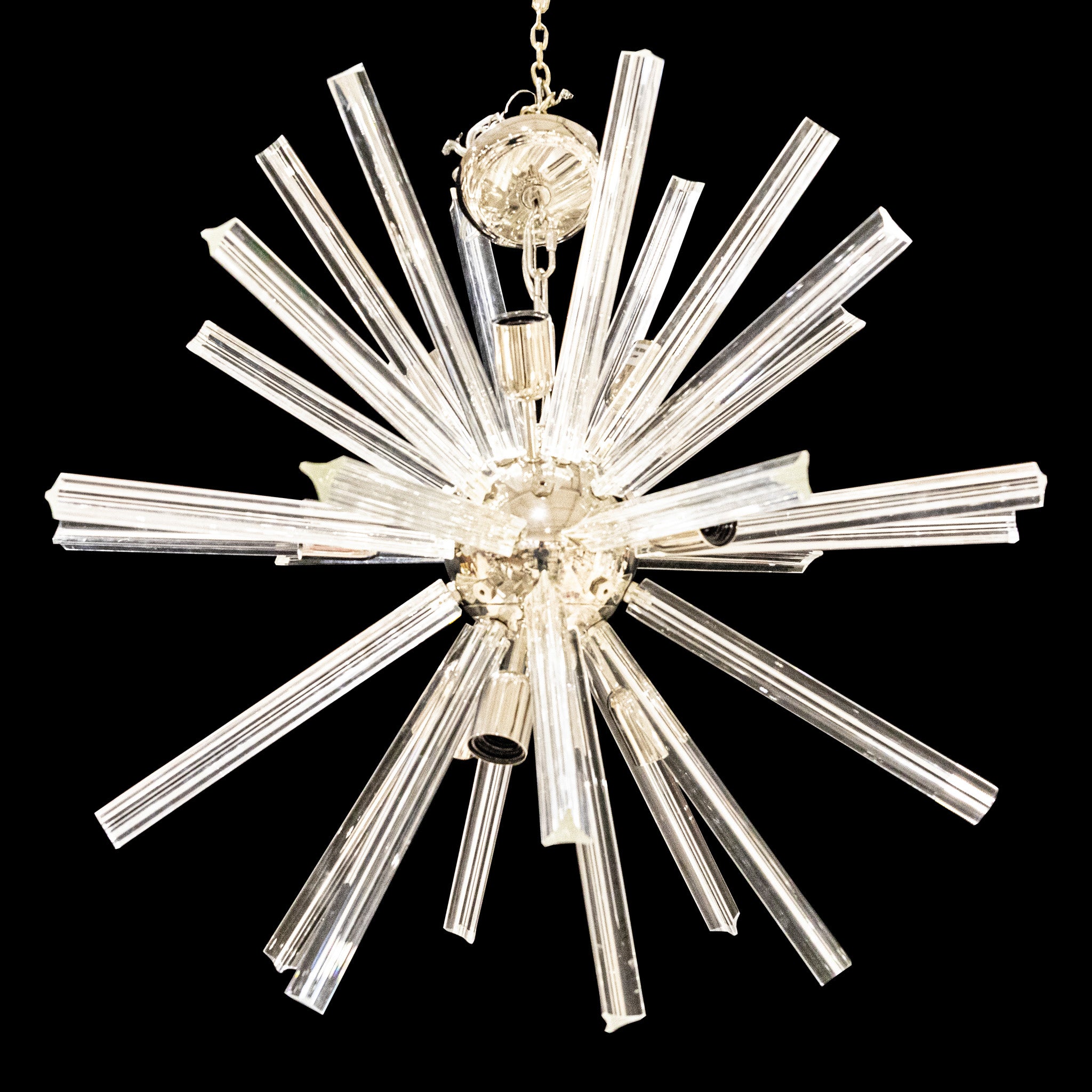 Sputnik Style 9-Light Chrome Fixture - Around The Block