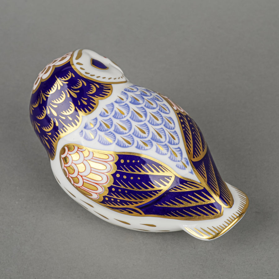 ROYAL CROWN DERBY Paperweight Owl Original Collection - Around The Block