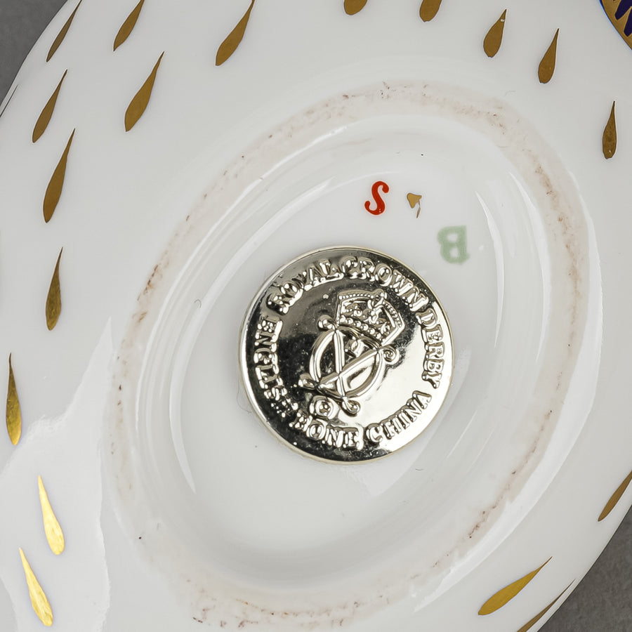 ROYAL CROWN DERBY Paperweight Owl Original Collection - Around The Block