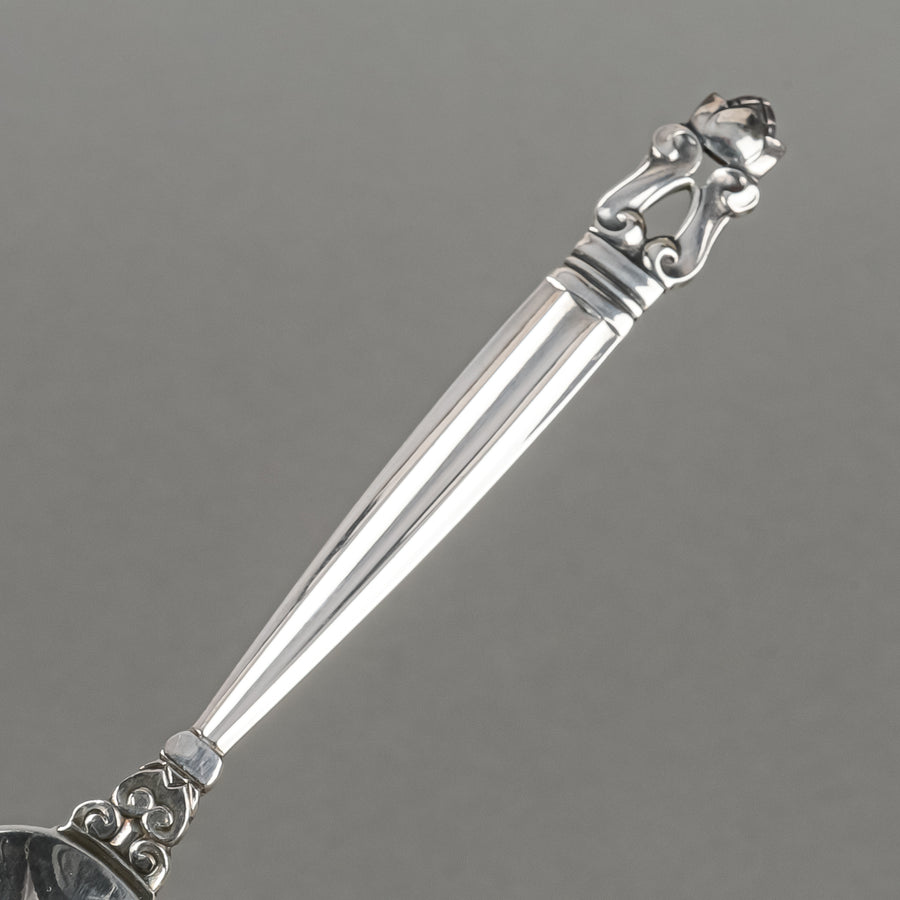 GEORG JENSEN Acorn Sterling Five O'clock Spoons Set Of 3 - Around The Block