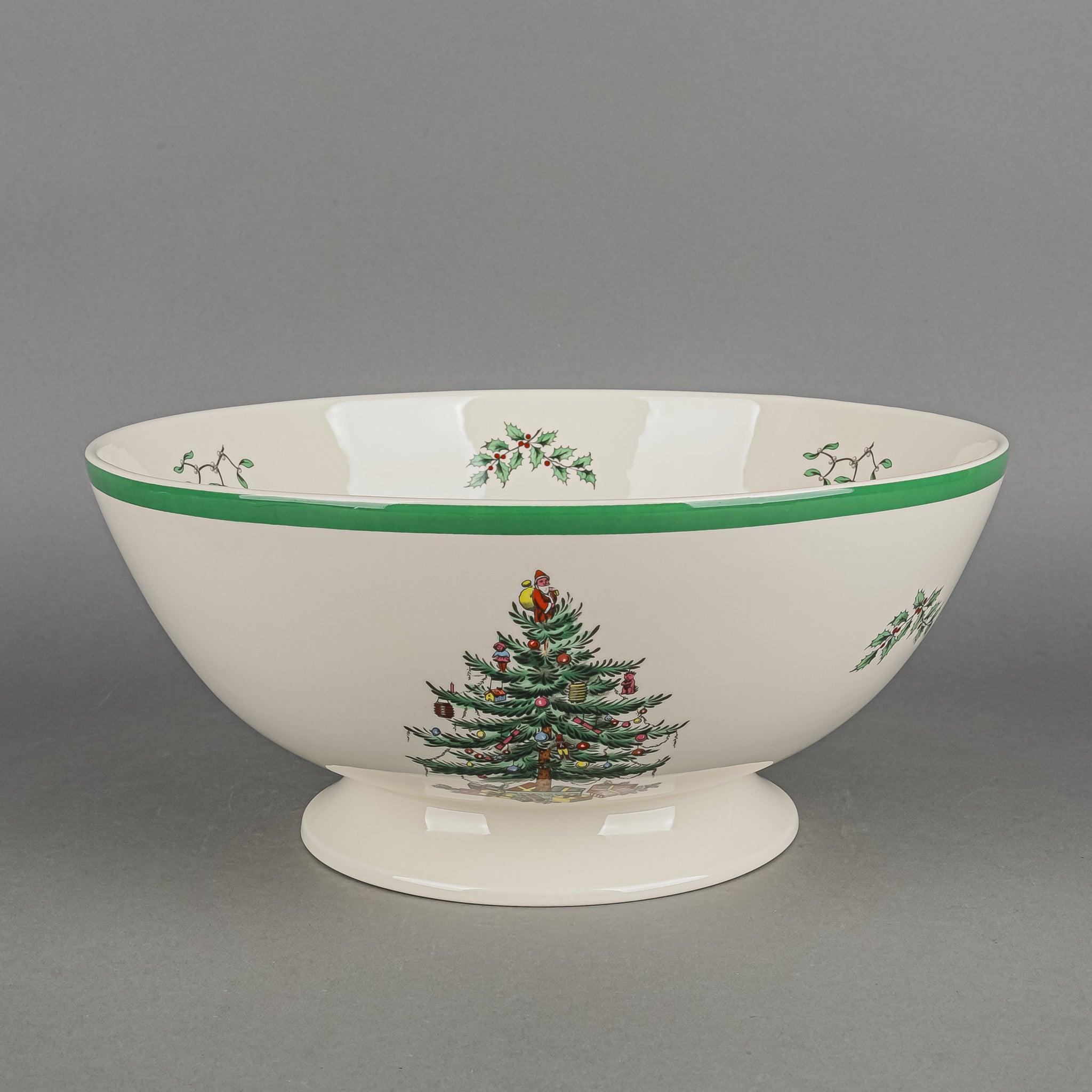 SPODE Christmas Tree Footed Centrepiece Bowl - Around The Block