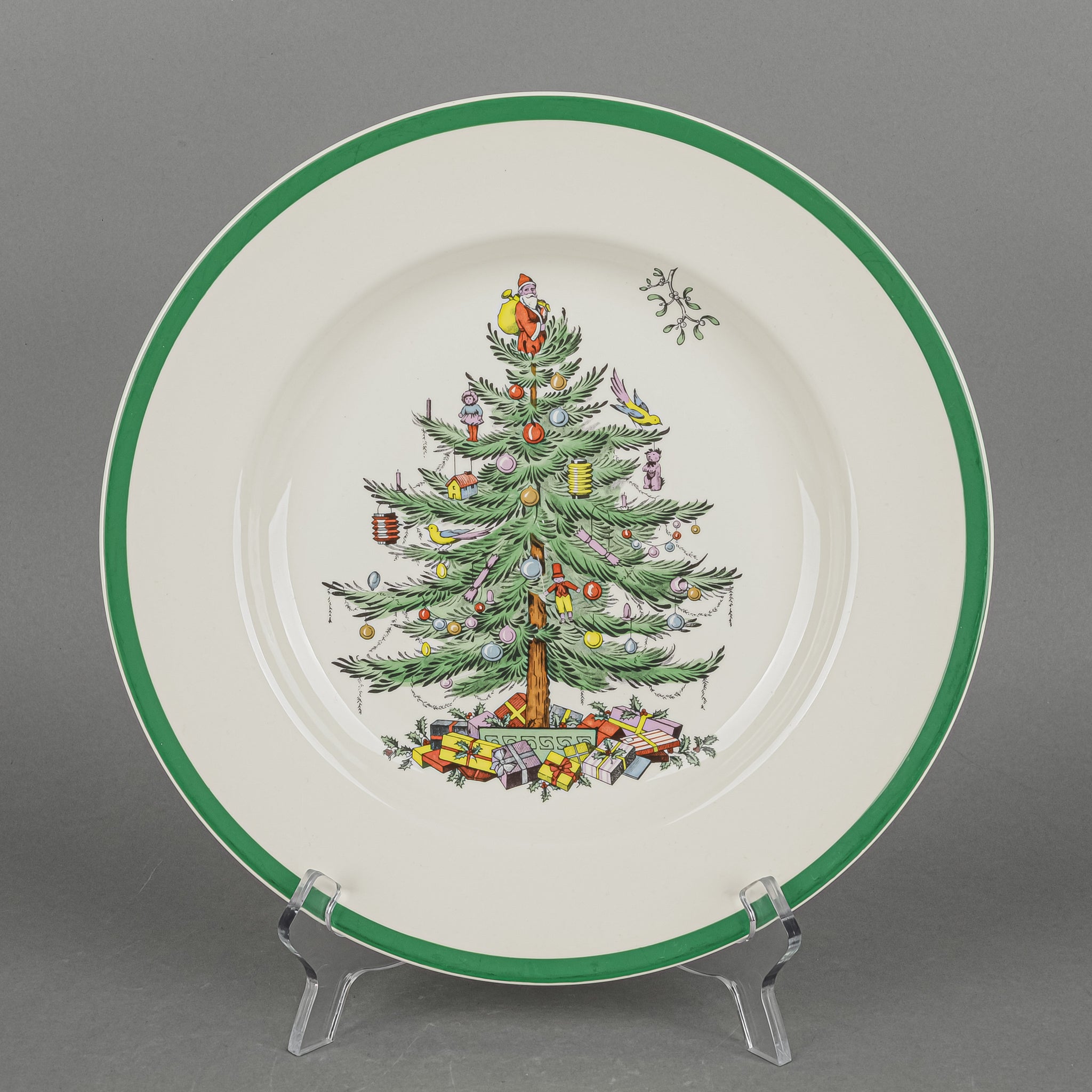 SPODE Christmas Tree Dinner Plates Set Of 6 - Around The Block