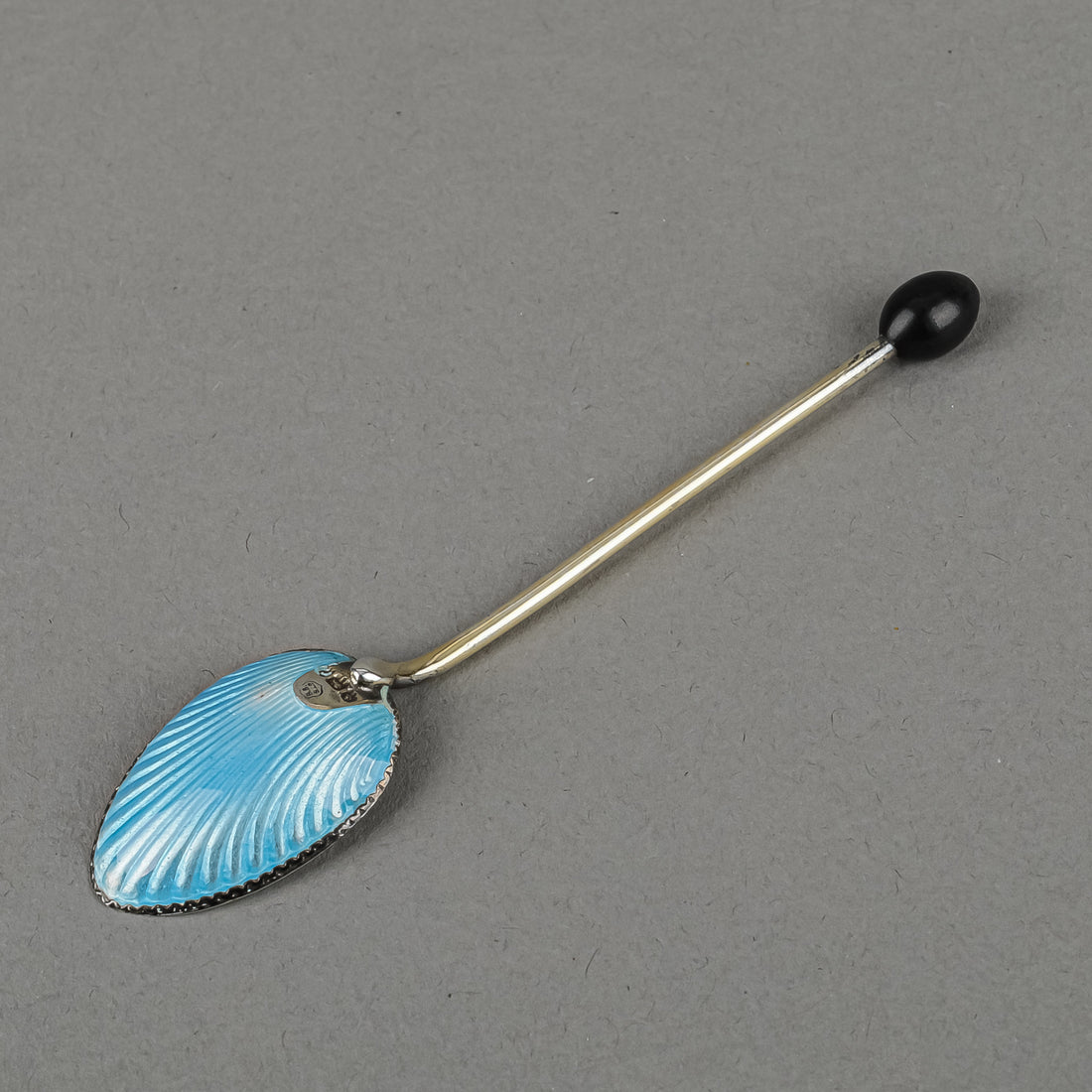 BARKER BROS Enamel Sterling Coffee Spoons Set Of 6 Boxed - Around The Block