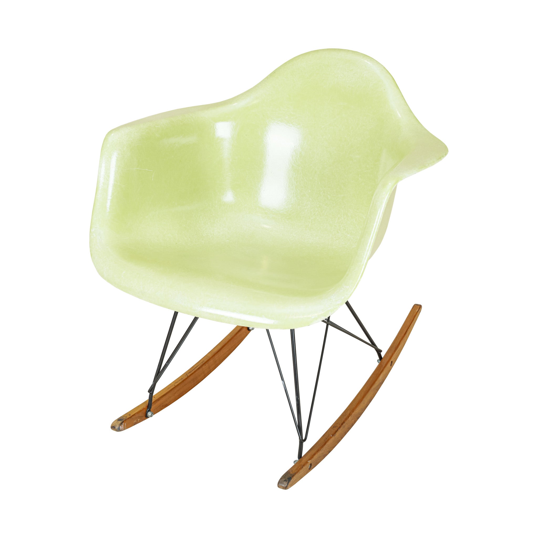 MODERNICA Case Study Arm Shell Rocking Chair Jadeite - Around The Block