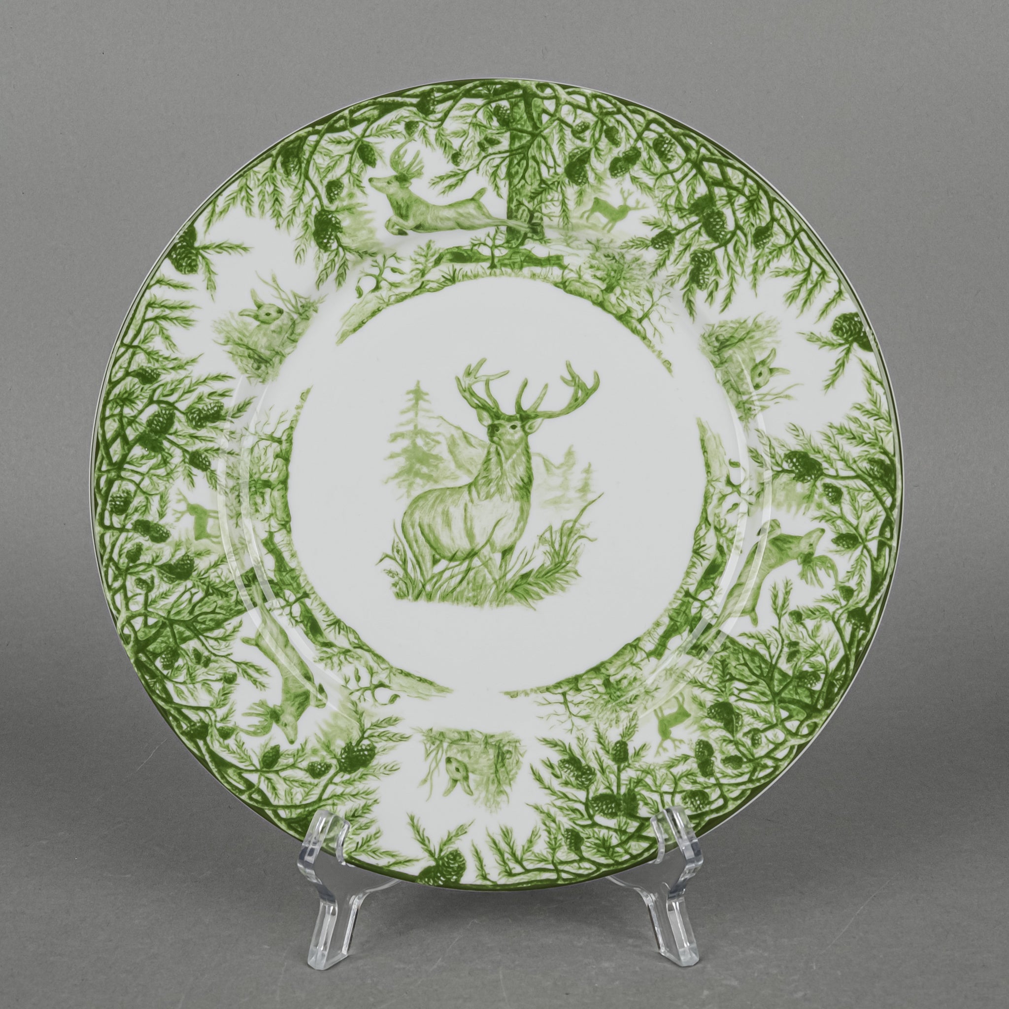 C E COREY Forest Salad/Dessert Plates Set of 6 - Around The Block