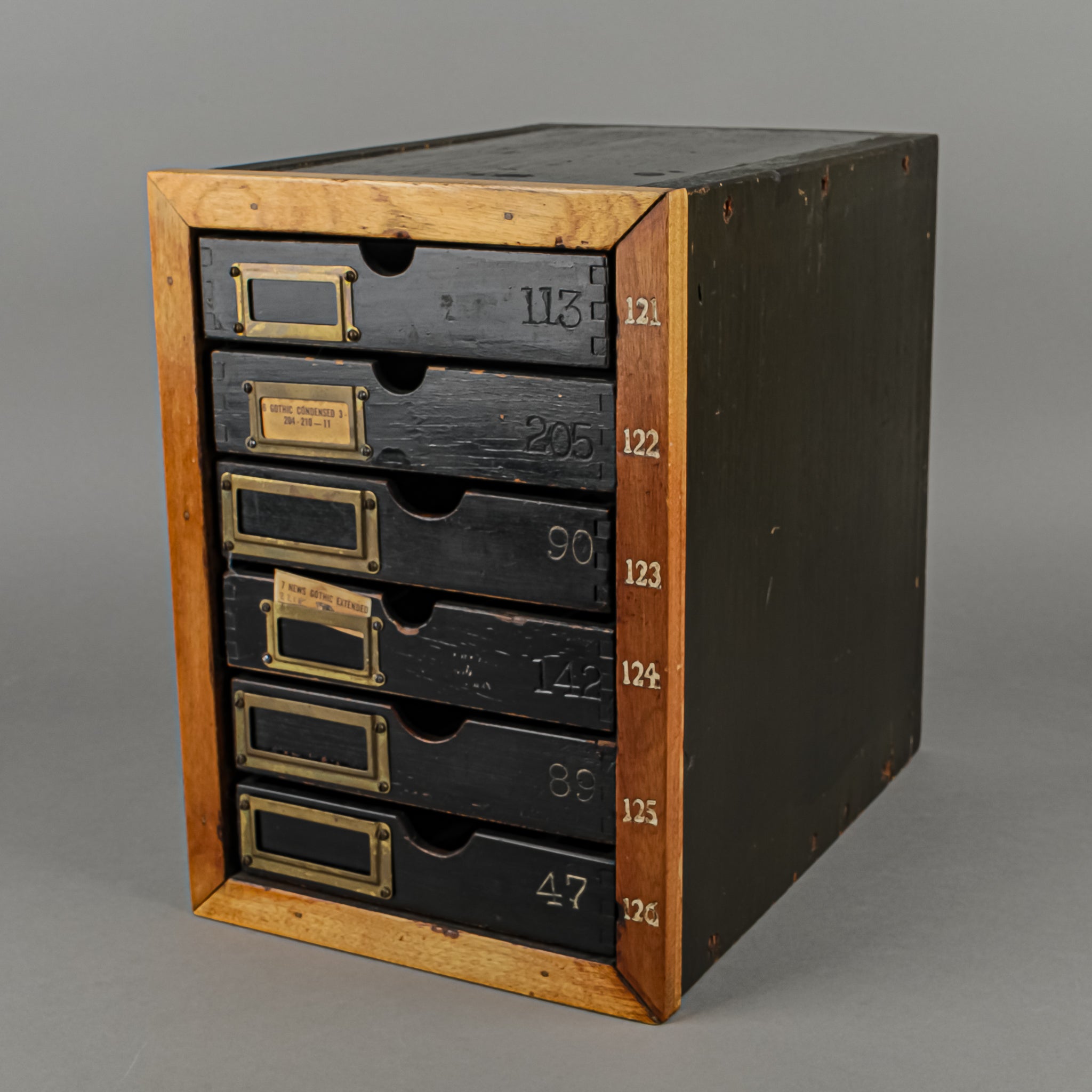 Vintage Typesetting Drawers - Around The Block