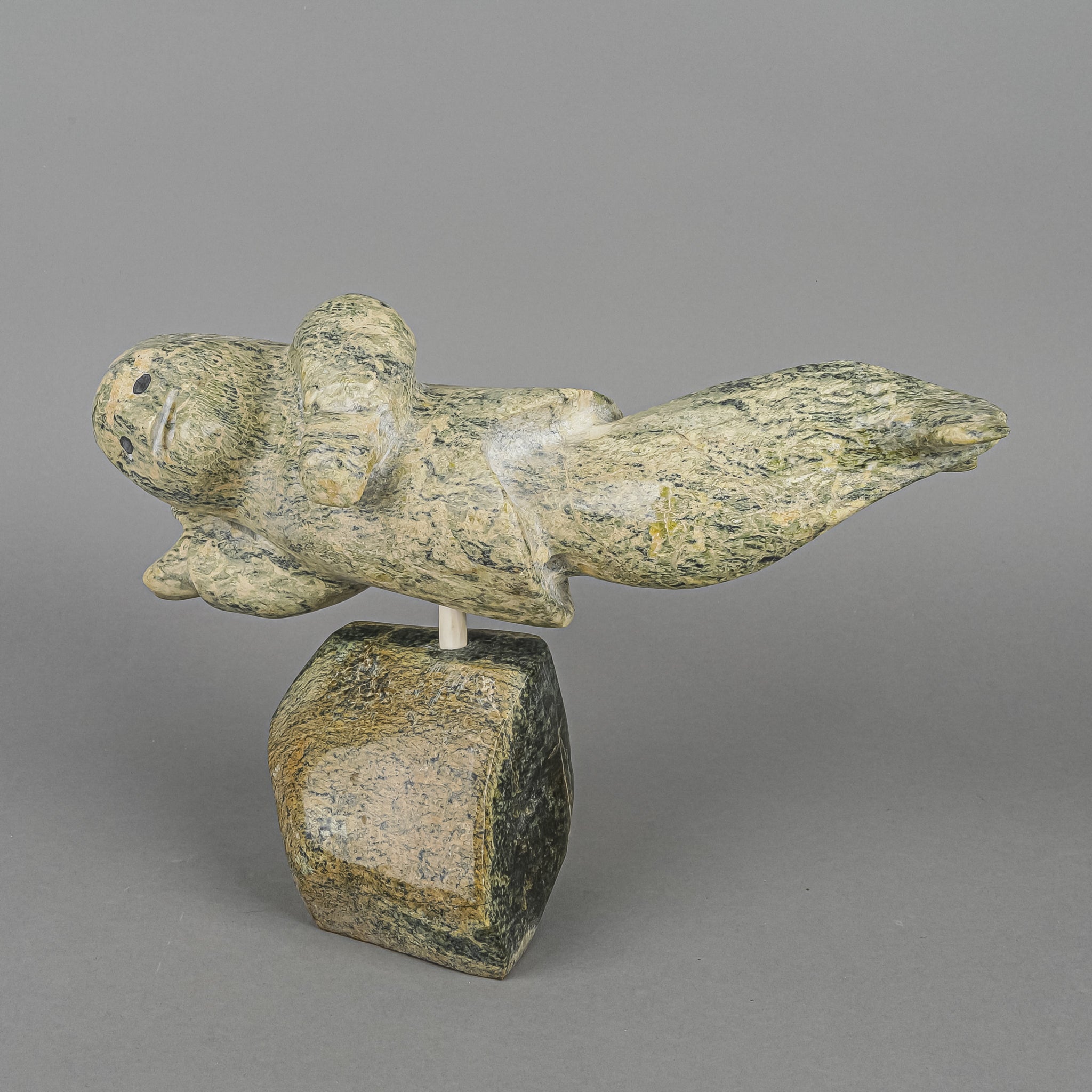 Carved Inuit Sculpture Sedna Goddess Of The Sea - Around The Block