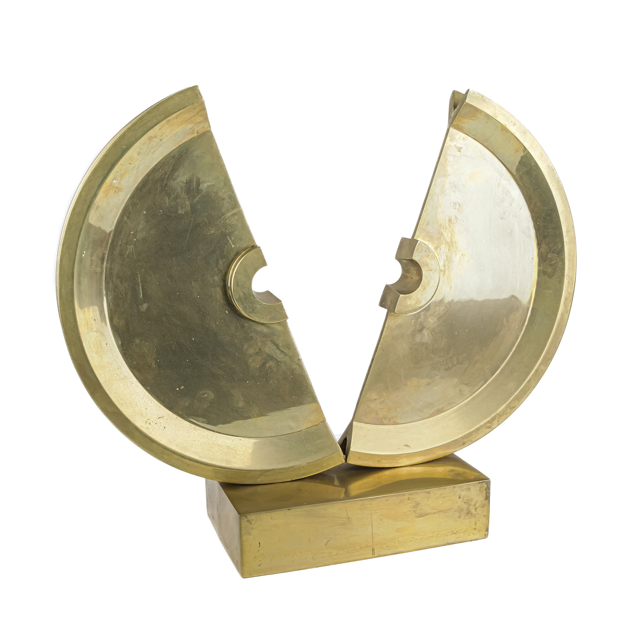 Anne Harris (Canadian 1928) Untitled Abstract-Bisected Wheel - Around ...