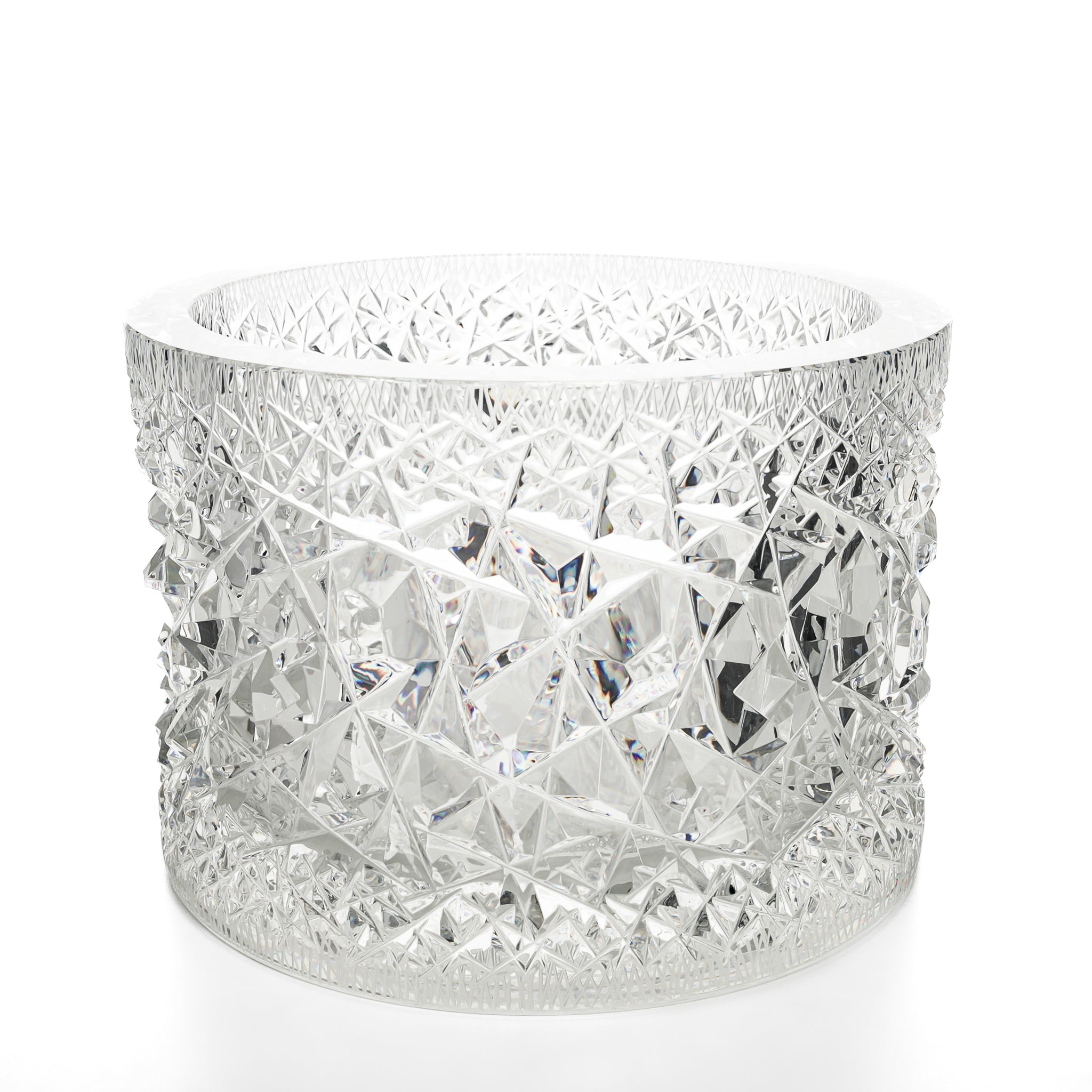 PRAVEC Modernist Cut Crystal Wine Cooler/Ice Bucket - Around The Block