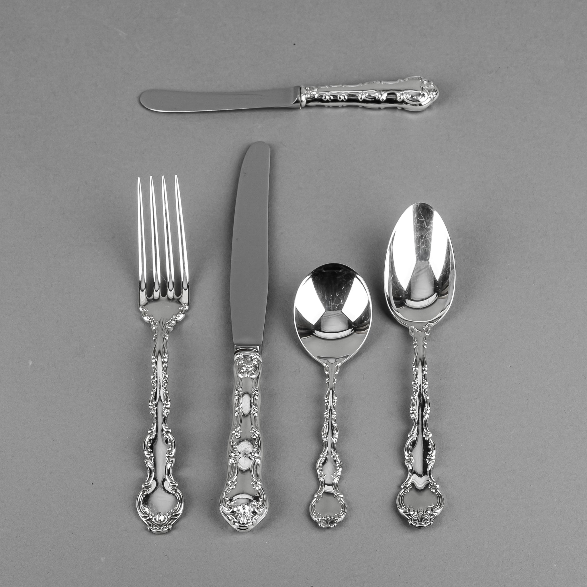 BIRKS Regency Plate Louis De France Silverplate Flatware 39 Pieces ...
