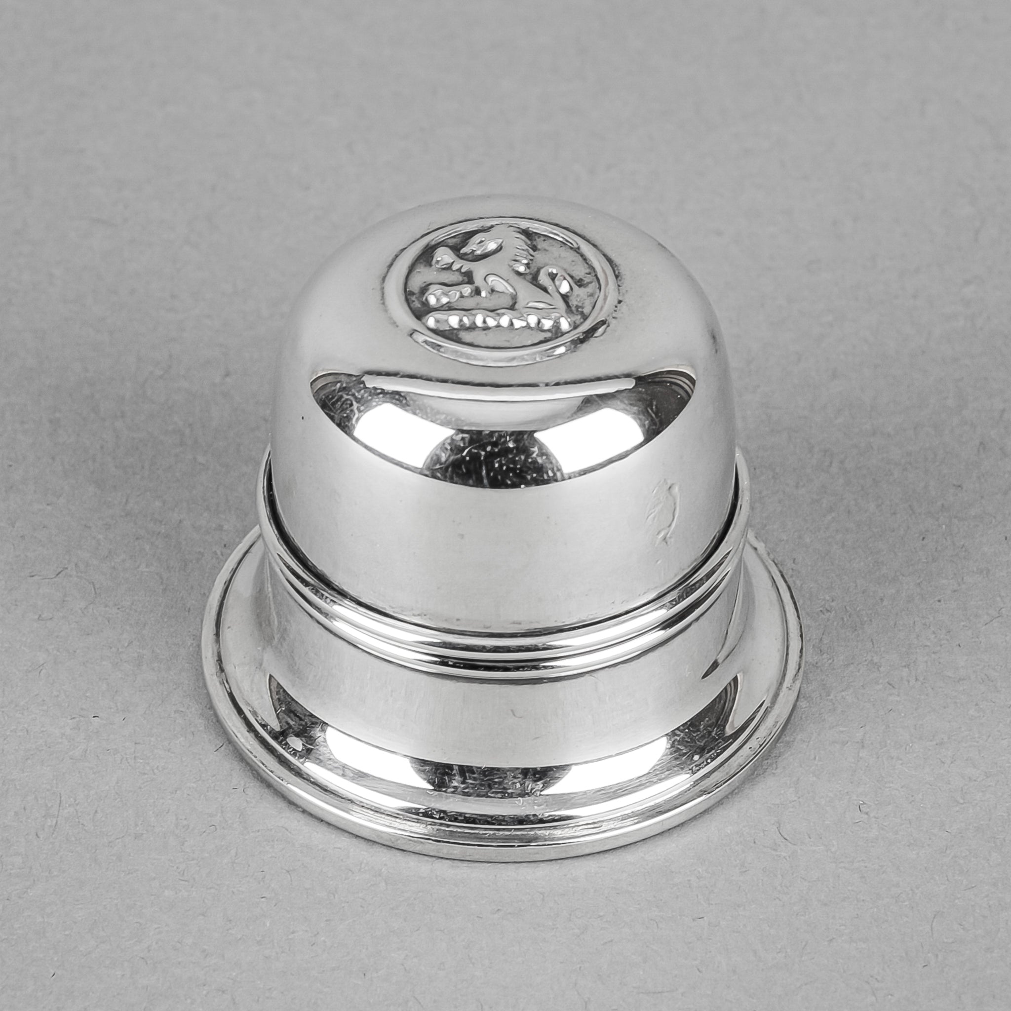 BIRKS Regency Plate Silver Plate Domed Ring Box - Around The Block