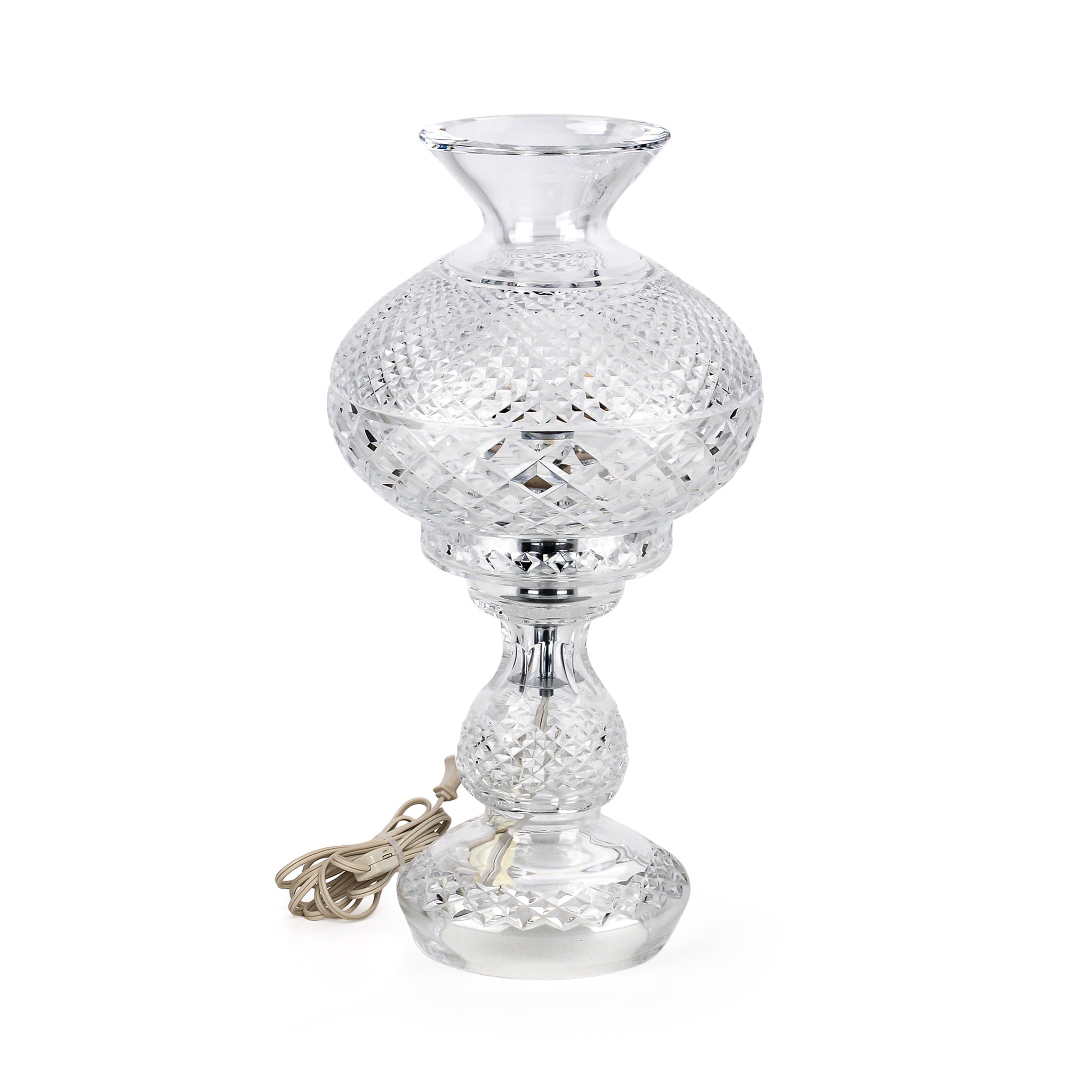 WATERFORD CRYSTAL Inishmore Hurricane Table Lamp - Around The Block